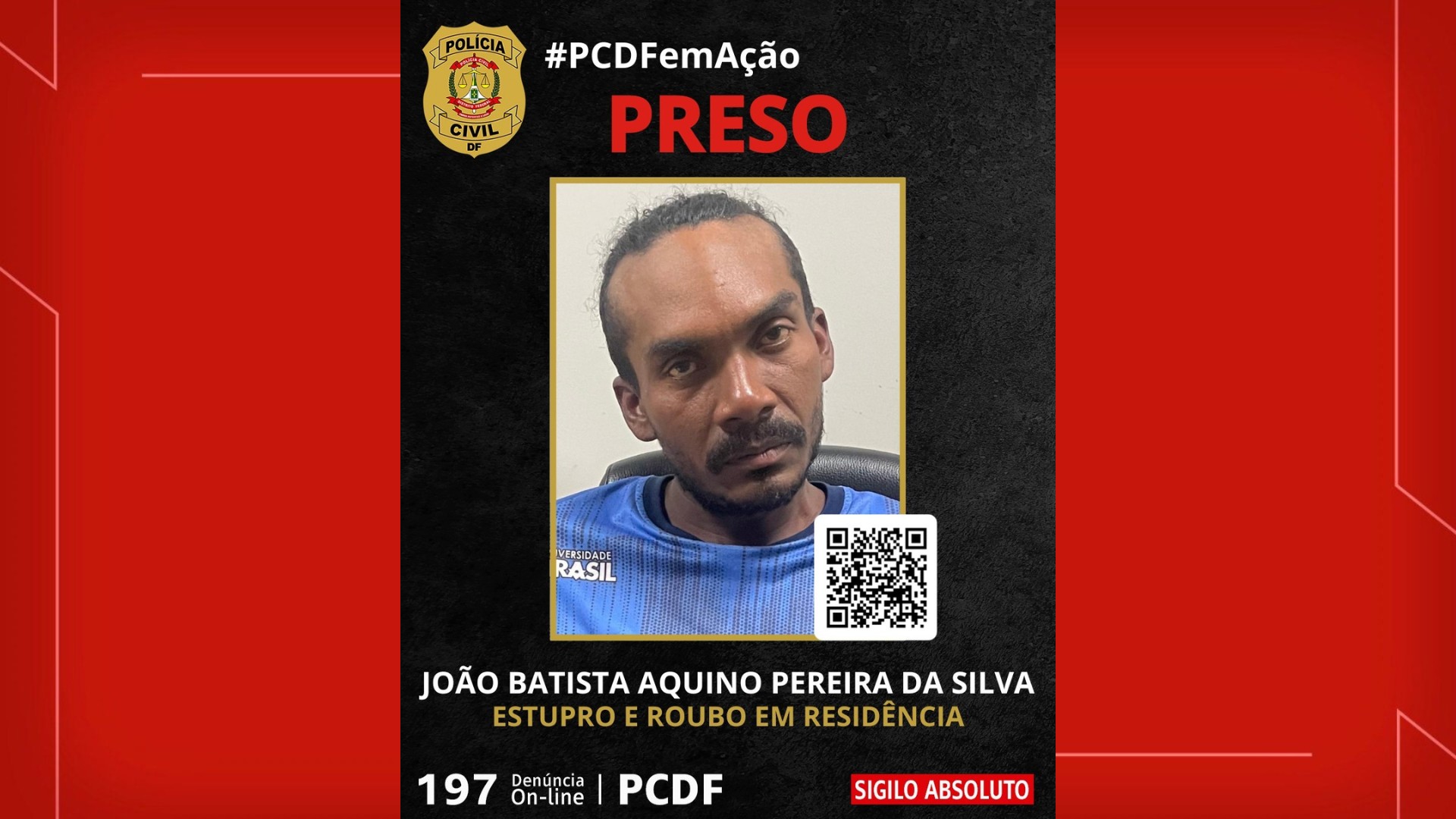 Homem suspeito de estuprar e roubar pelo menos duas pessoas é preso no ...