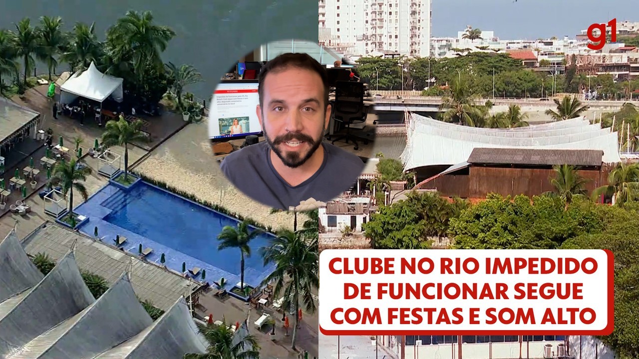 Impedido de funcionar, Rio Beach Club segue com festas e som alto | G1