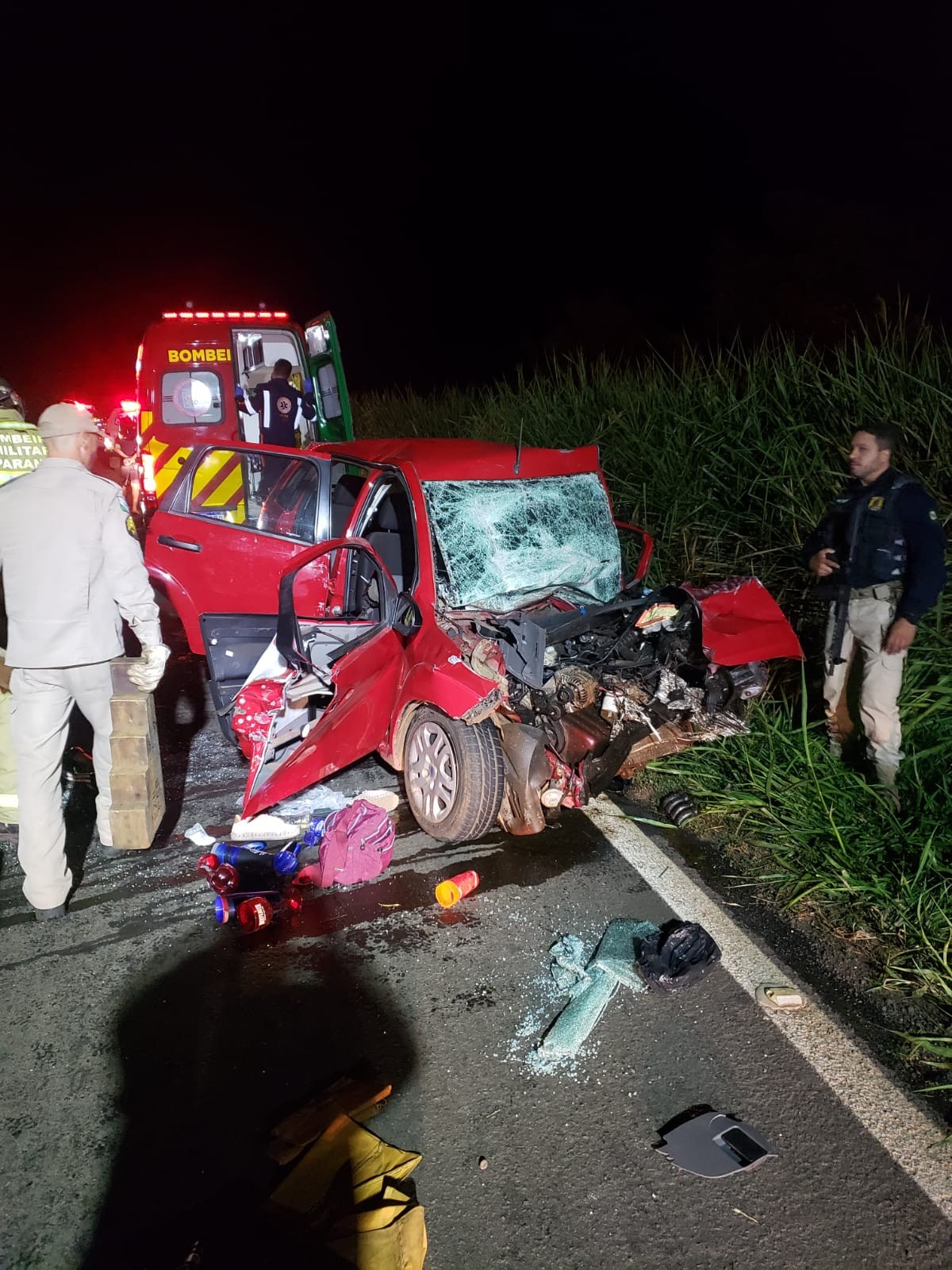 Motorista morre e passageira fica ferida em acidente na PR-445, em Londrina | Norte e Noroeste | G1