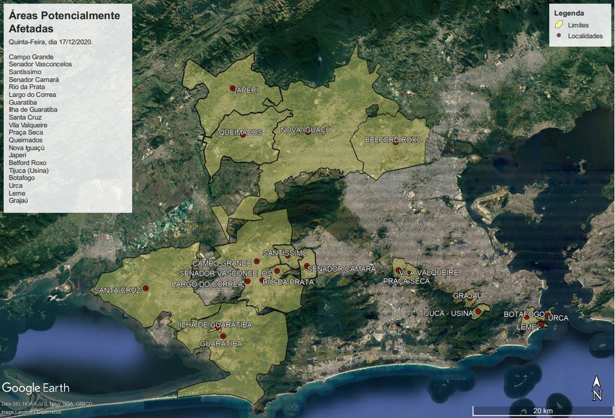 Moradores de 16 bairros do Rio e quatro cidades da Baixada Fluminense ...