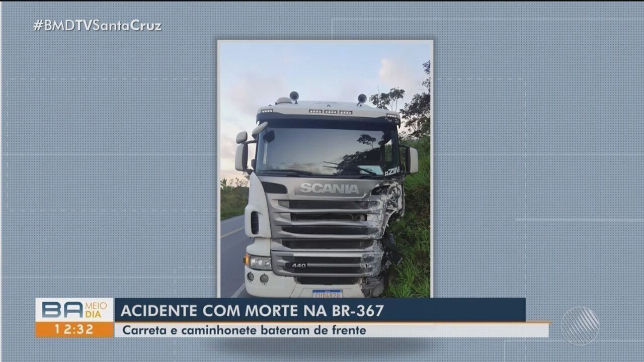 Acidente deixa um morto e dois feridos da mesma família na BR-367, no sul da Bahia | Bahia | G1