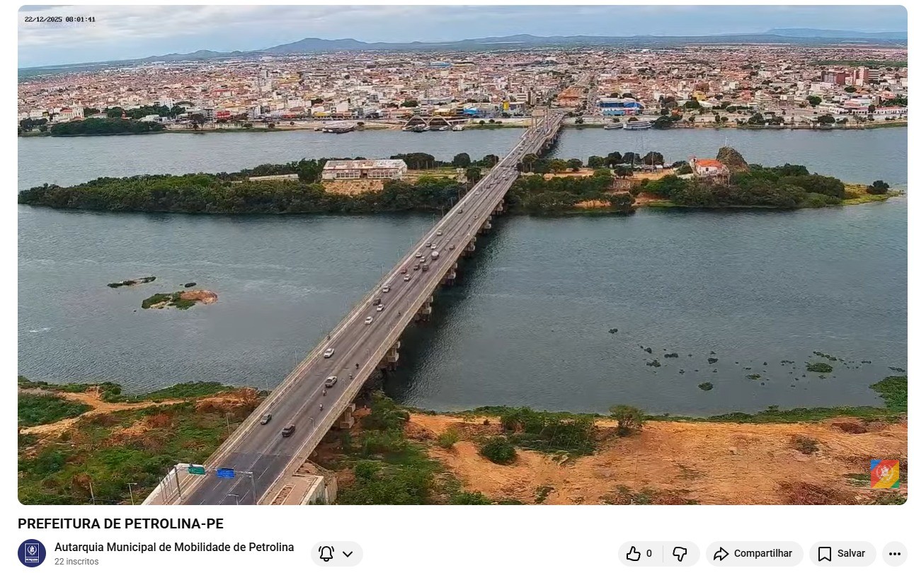 Ponte Presidente Dutra: Trânsito ao vivo em Petrolina! | G1