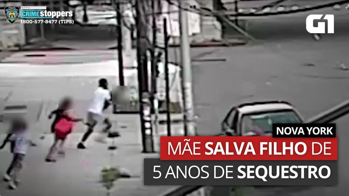VÍDEO: Mãe salva filho de 5 anos de sequestro em Nova York | Mundo | G1