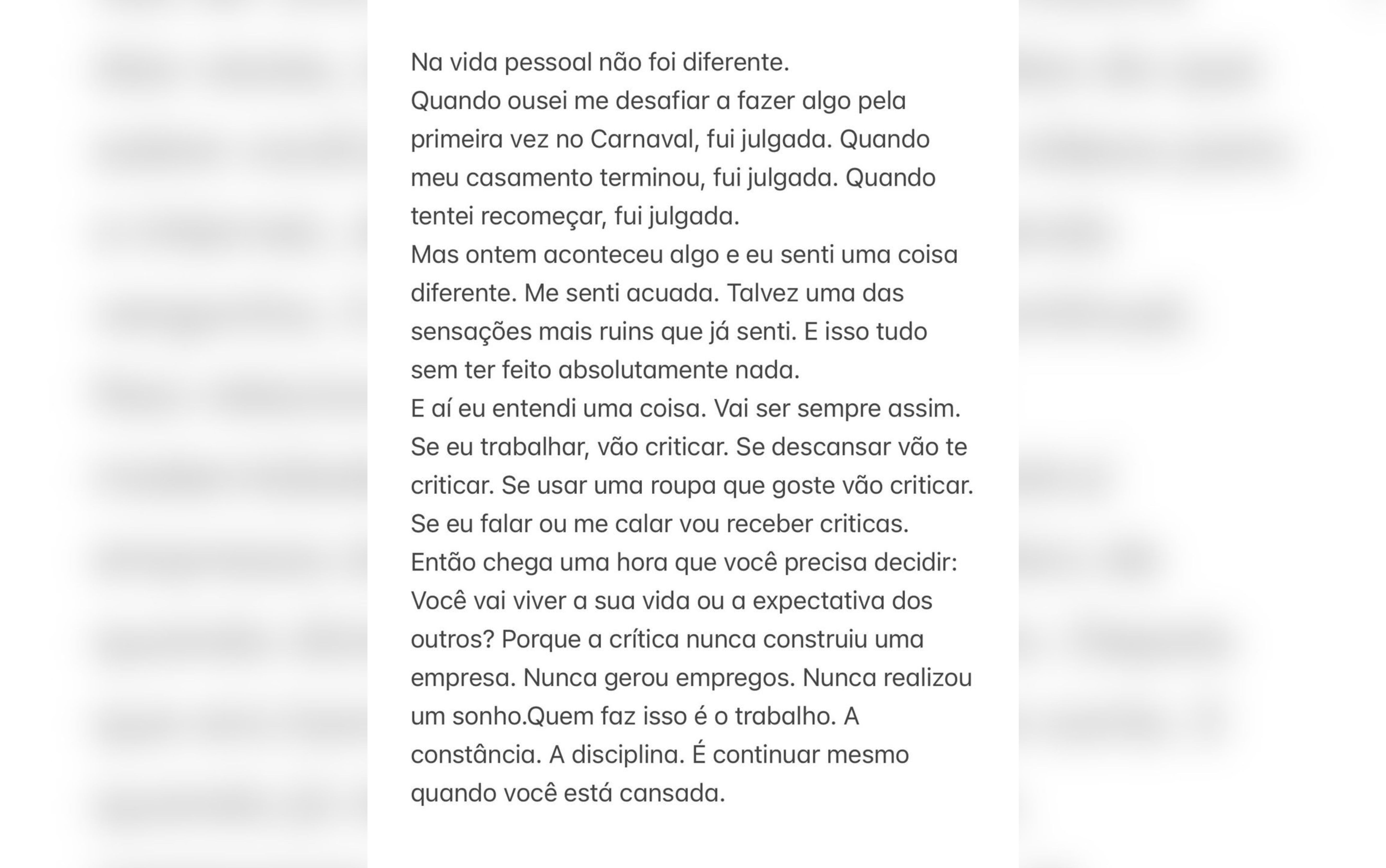 Virginia diz que ser alvo de vaias e xingamentos no Maracanã foi umas ...