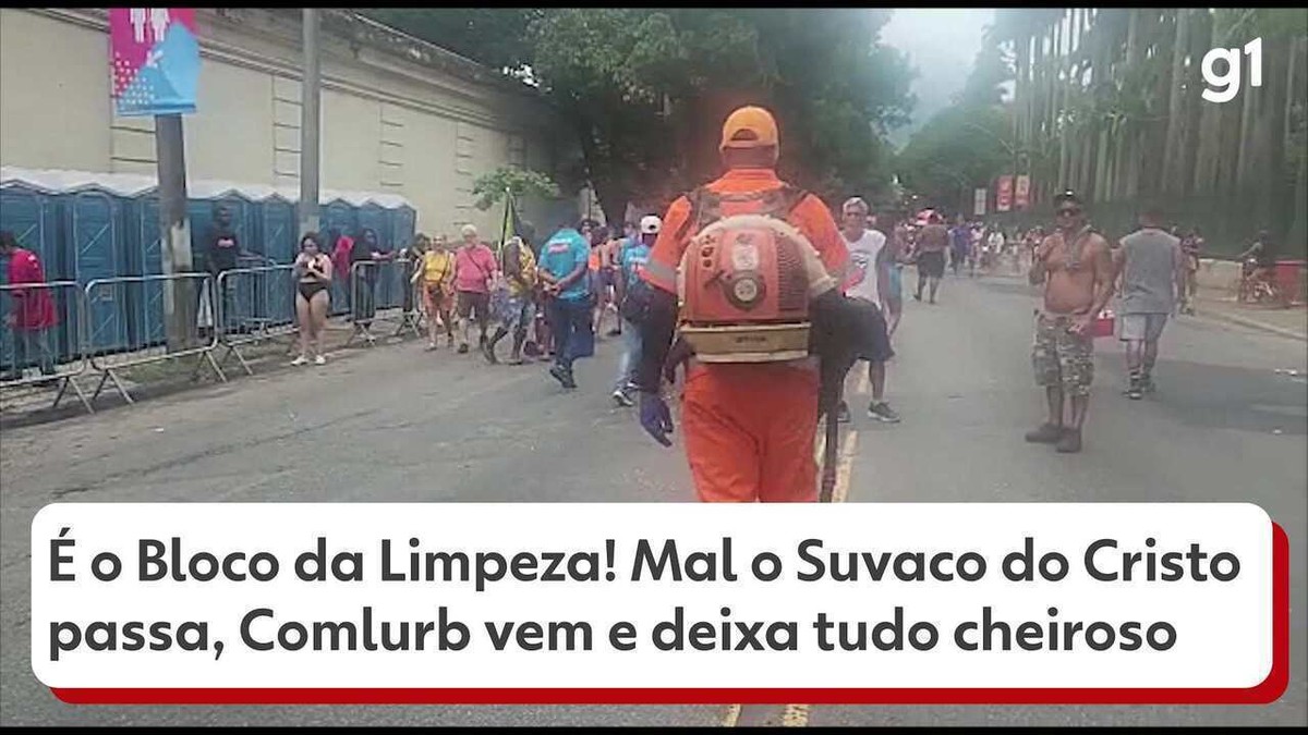 É o Bloco da Limpeza! Mal o Suvaco do Cristo passa, Comlurb vem e deixa tudo cheirosinho; VÍDEO ...