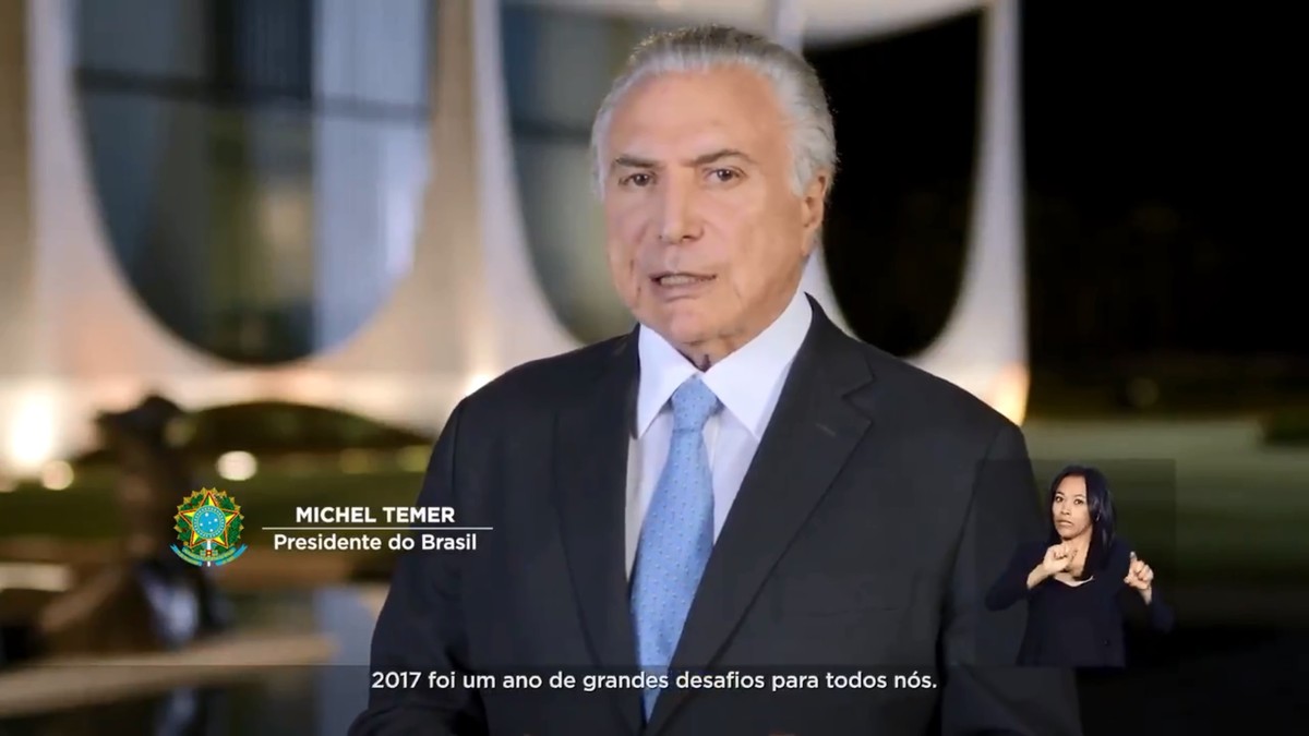 Em fala de fim de ano, Temer vê 'economia em ordem' e diz que está 'mais barato para viver ...
