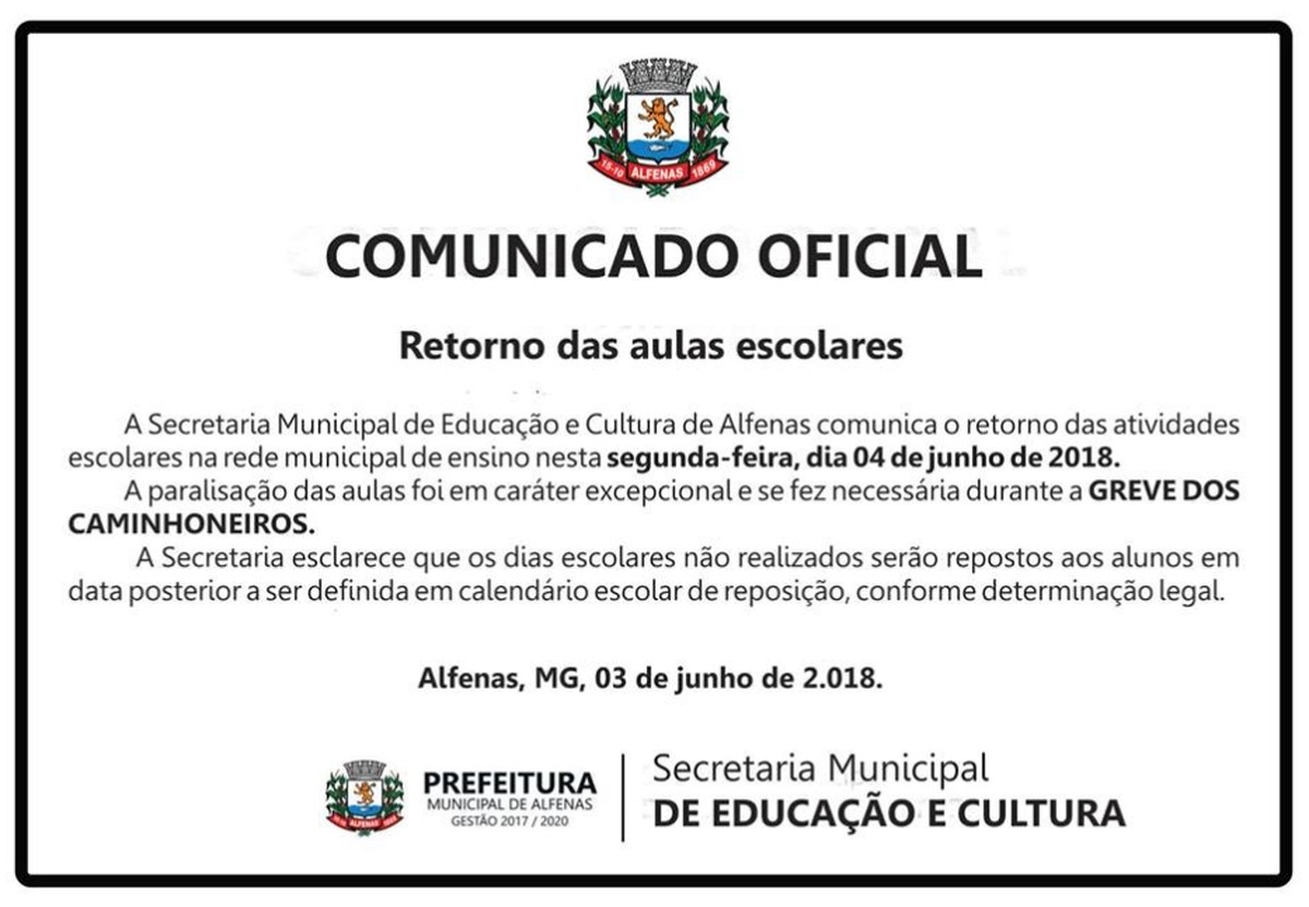 Secretaria De Educação Anuncia Retorno Das Aulas Da Rede Municipal De