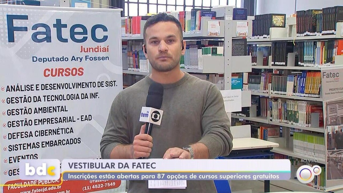 Saiba como se inscrever para o vestibular da Fatec nas regiões de ...