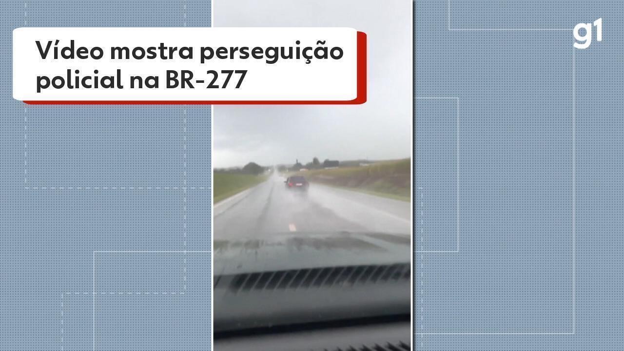 Vídeo mostra perseguição policial de 38 km na BR-277 no Paraná: 'Coisa ...