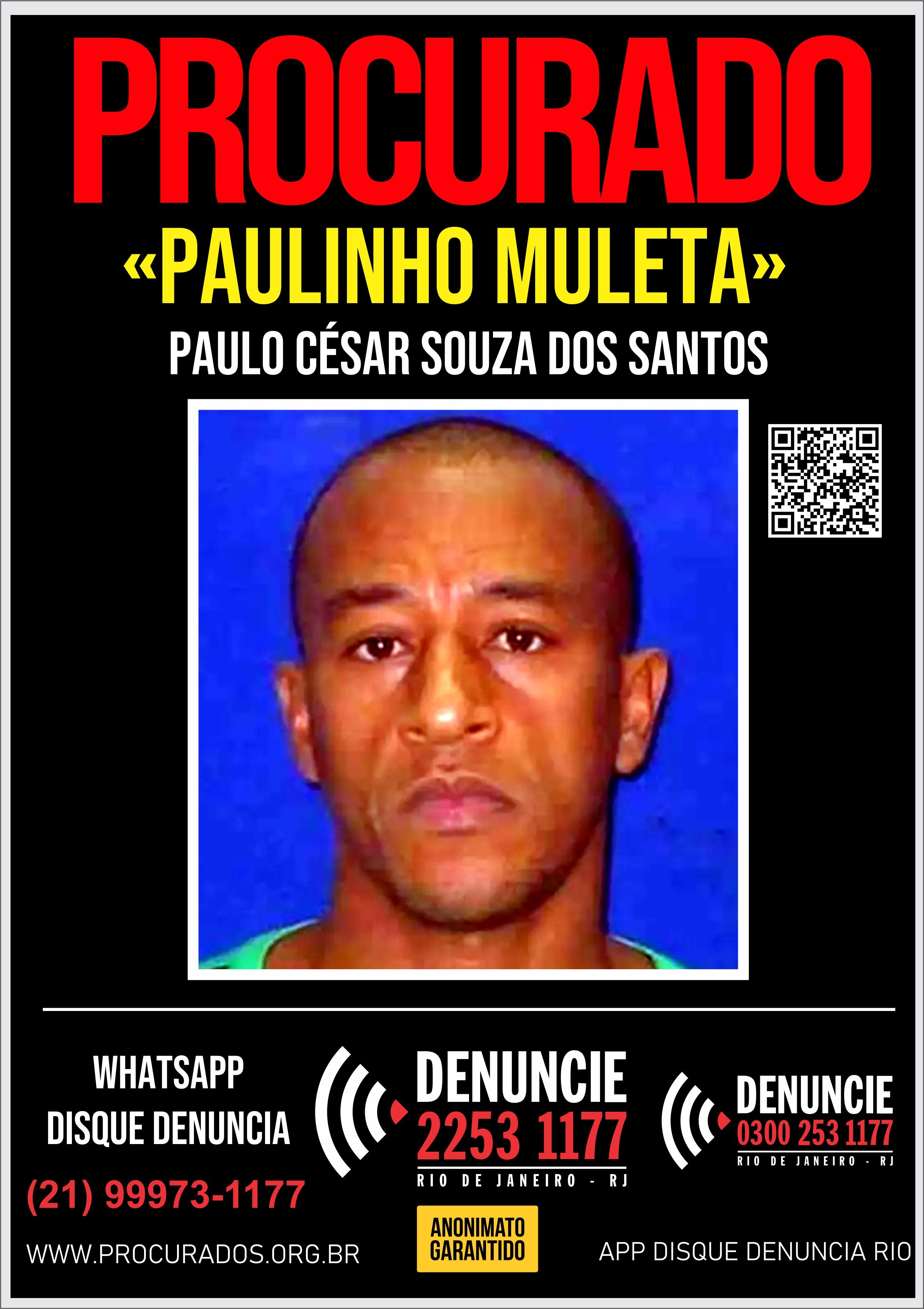 Portal dos Procurados divulga cartaz de foragido de chefe do tráfico no ...