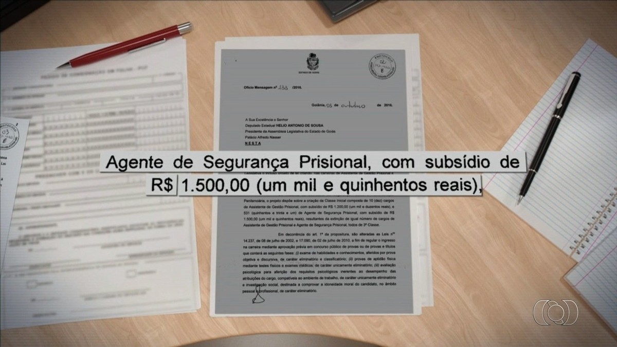 Governo convoca aprovados no concurso para agente prisional em Goiás ...