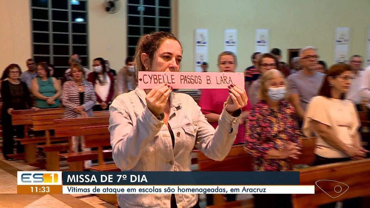 Vítimas Do Ataque Em Escolas De Aracruz São Homenageadas Durante Missa