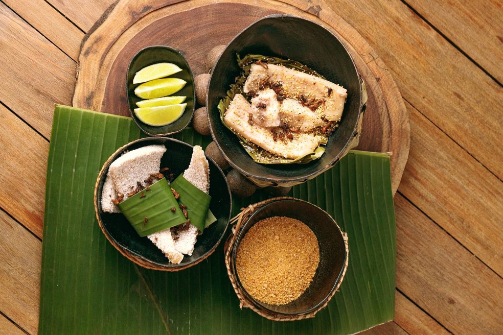Comida Da Cultura Aborigine Pintura De Pontos Aborígines Intrincada
