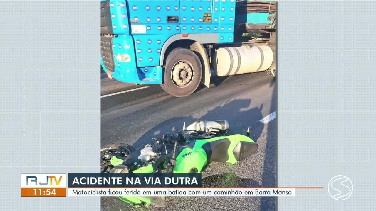 Acidente entre carro e moto deixa mulher ferida em Barra Mansa | Sul do Rio e Costa Verde | G1