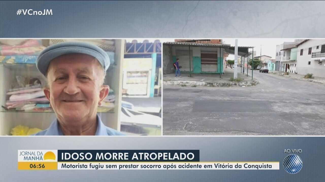 Idoso morre após ser atropelado no sudoeste da Bahia; motorista fugiu sem prestar socorro ...