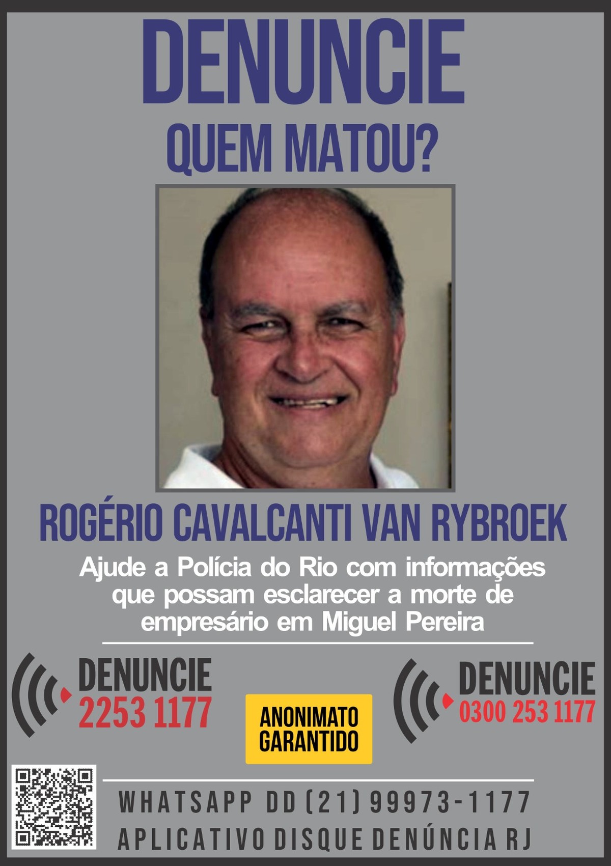 Disque Denúncia pede informações sobre assassinato do empresário ...