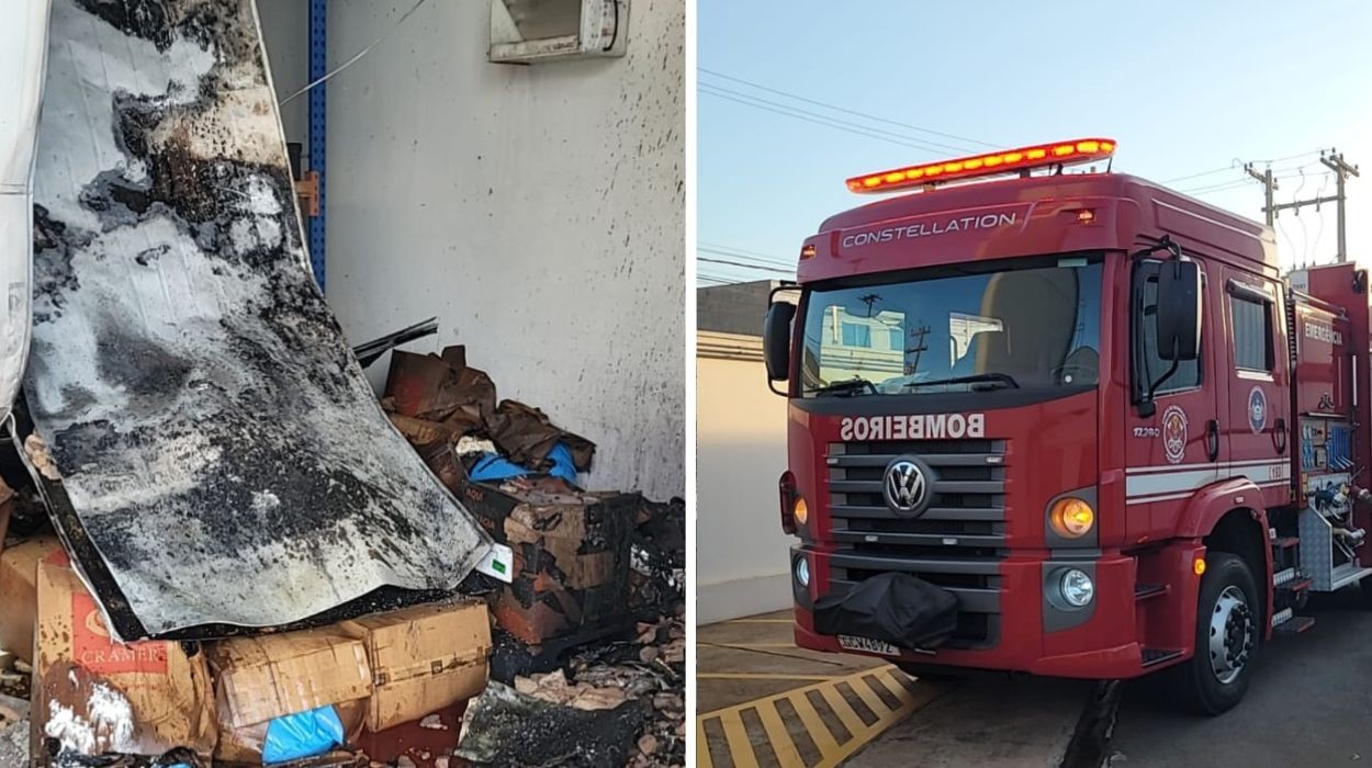 Incêndio atinge empresa e mobiliza 30 bombeiros no interior de SP | G1
